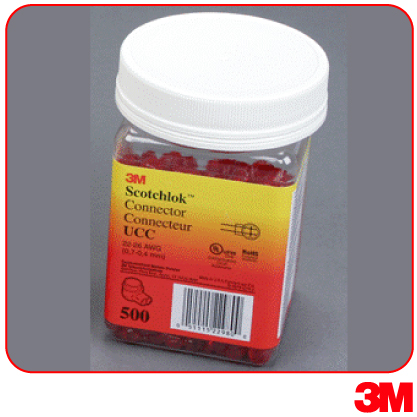 3M Scotchlok Capping Connector UCC 500/jar (Red)