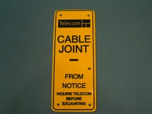 Chorus Sign - Cable Joint Marker 200mm x 80mm
