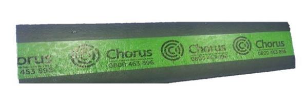 Cable Cover Plastic Chorus Logo 150x750x6 aka Mag Slab